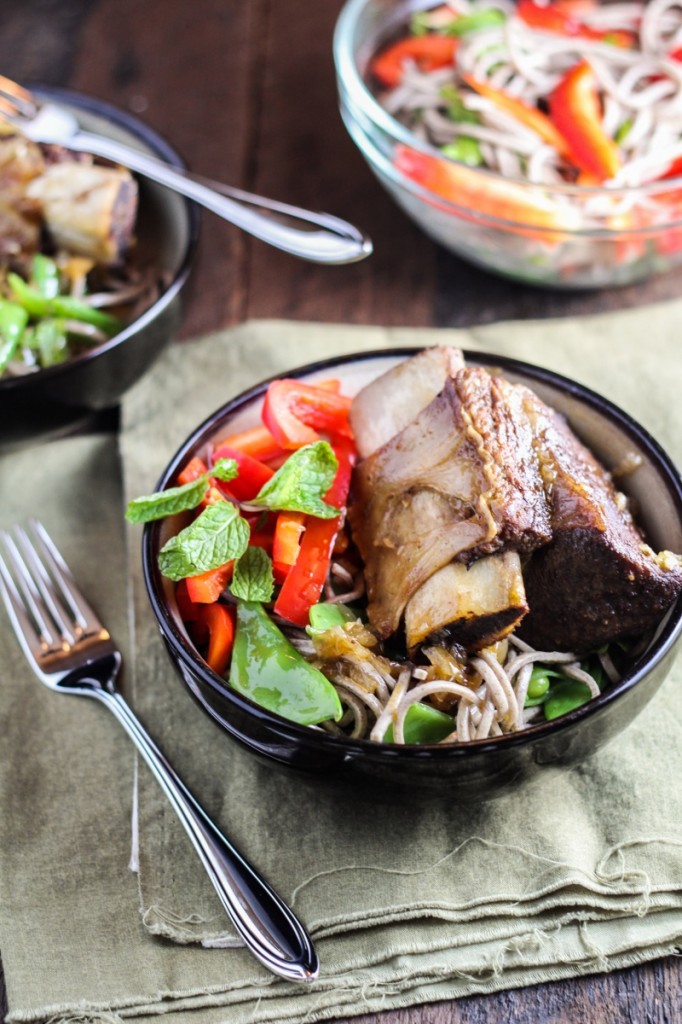 Vietnamese-Style Short Ribs with Soba Noodle Salad - Katie at the Kitchen Door