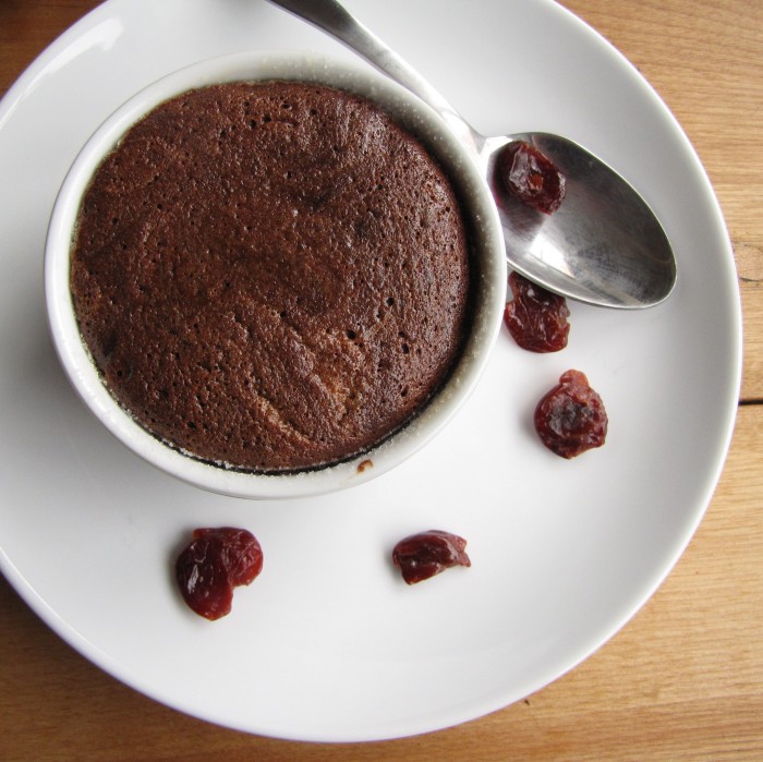 RD #3 - Spicy Cherry-Chocolate Souffles - Katie at the Kitchen Door