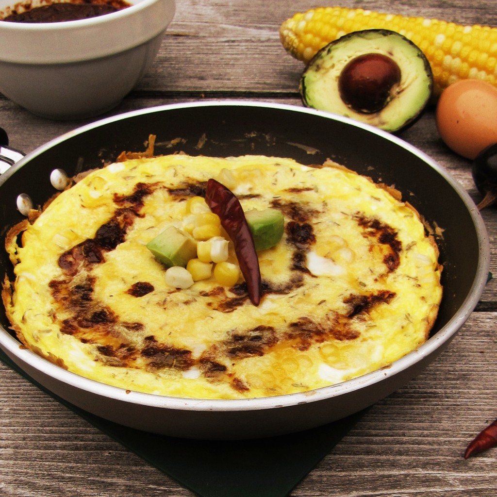 Chile Contest - Adobo and Sweet Corn Frittata - Katie at the Kitchen Door