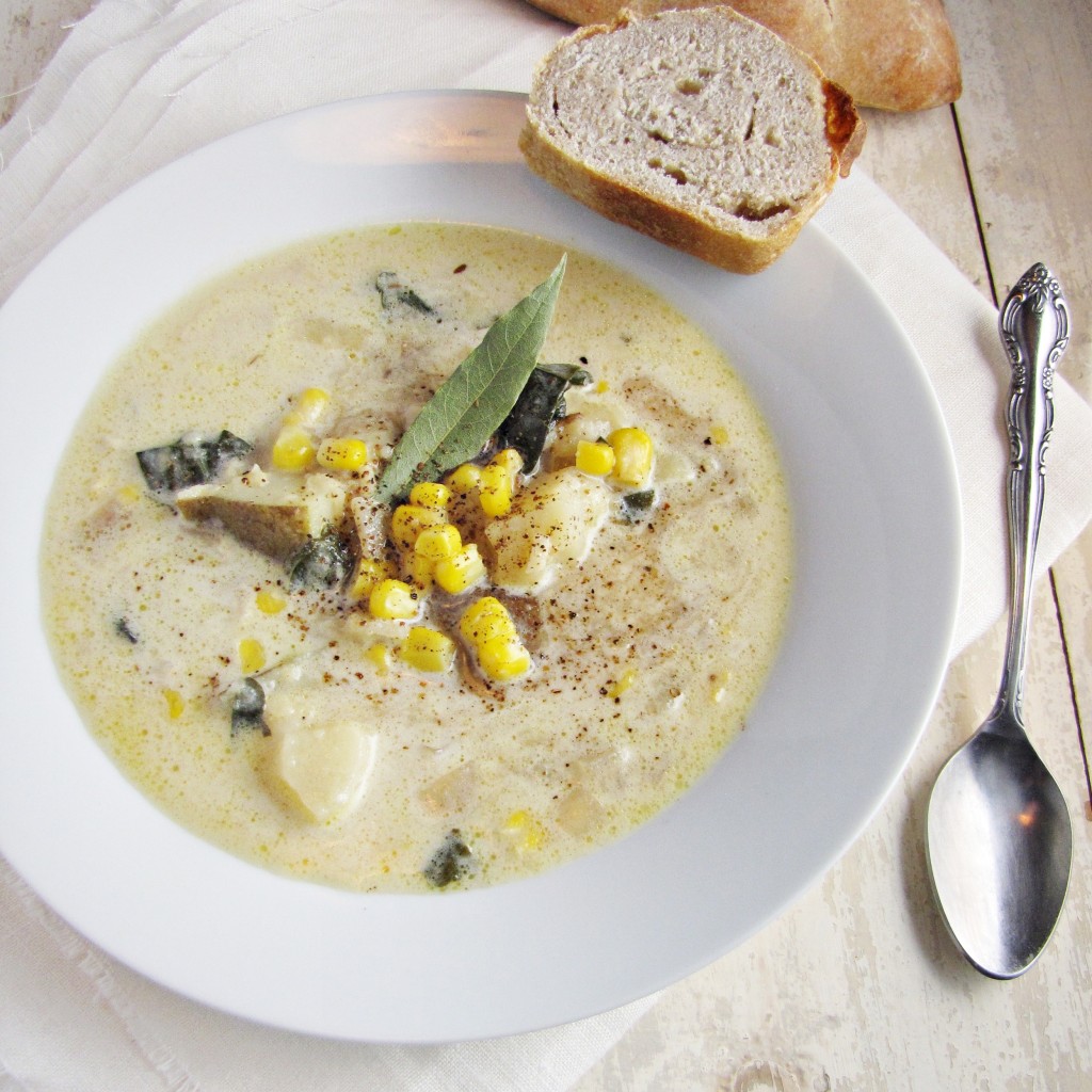 Corn and Potato Chowder - Katie at the Kitchen Door