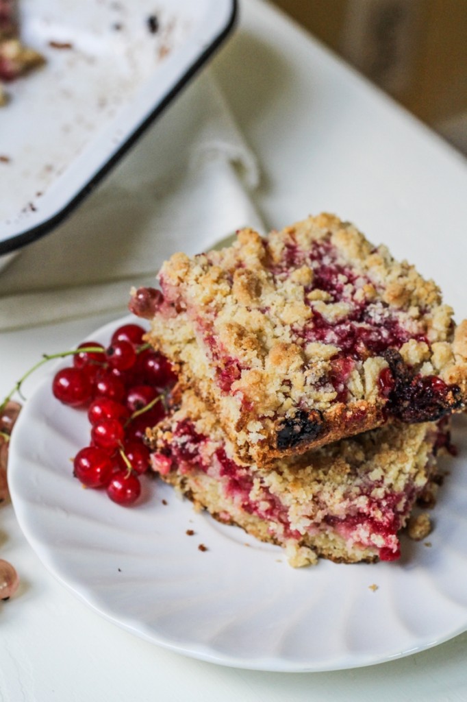 Red Currant Crumb Bars - Katie at the Kitchen Door