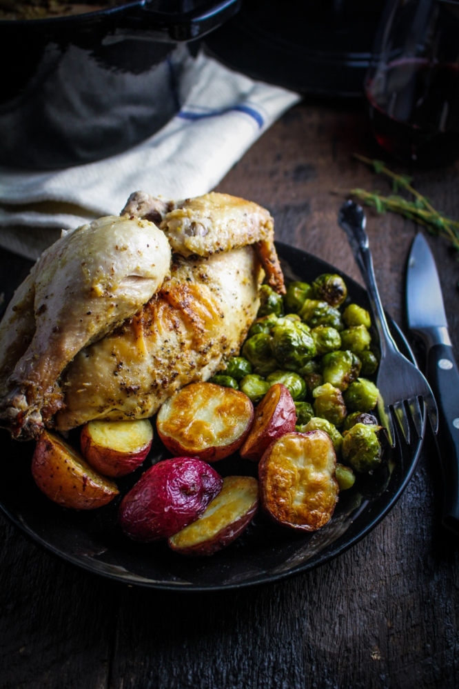 Book Club: A Kitchen in France // Mustard-Roasted Poussins - Katie at ...