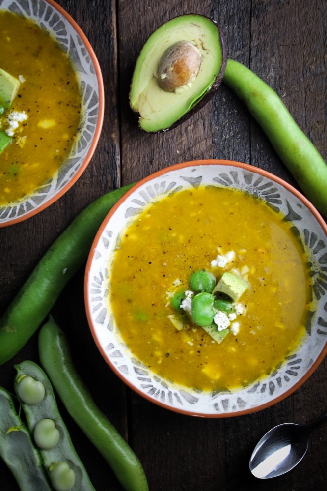 Ecuadorian Locro - Creamy Potato, Cheese and Fava Bean Soup - Katie at ...