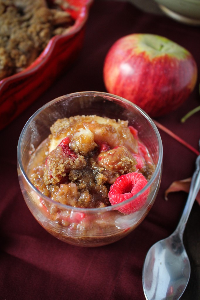 The Perfect Apple // Raspberry Apple Crisp - Katie at the Kitchen Door