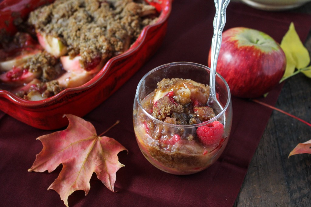 The Perfect Apple // Raspberry Apple Crisp - Katie at the Kitchen Door