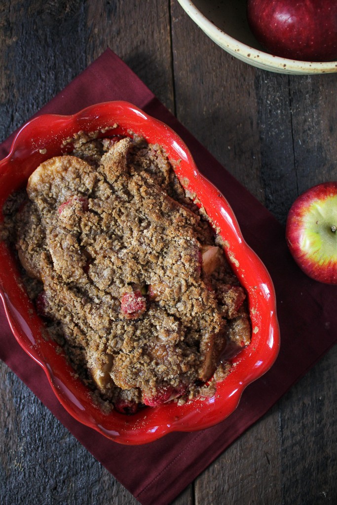 The Perfect Apple // Raspberry Apple Crisp - Katie at the Kitchen Door