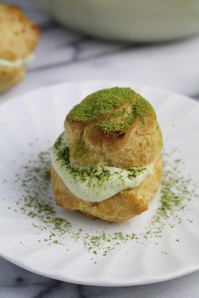 Matcha Cream Puff {Katie at the Kitchen Door} - Katie at the Kitchen Door